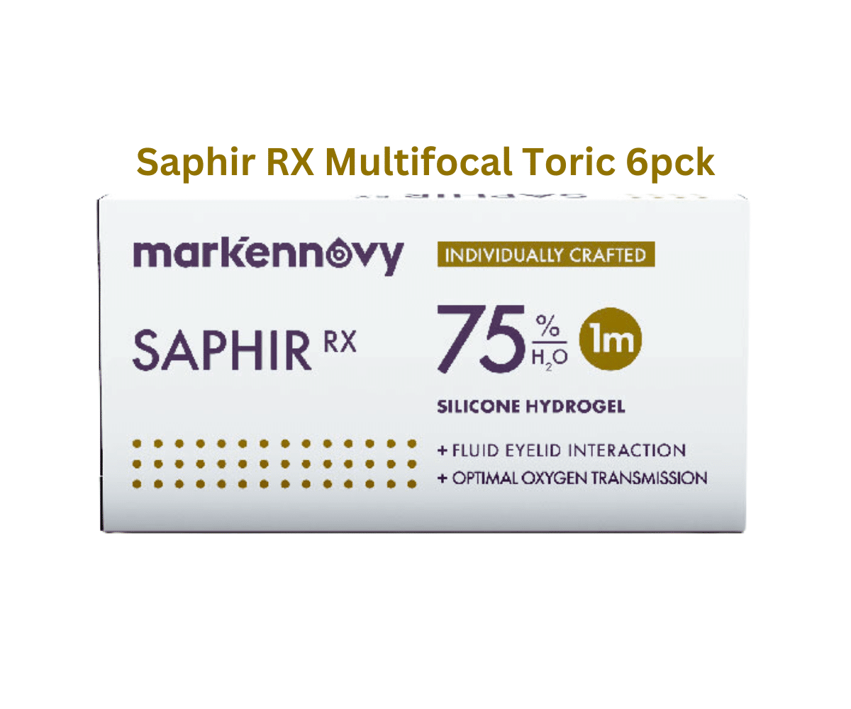 עדשות מולטיפוקל עם צילינדר (Saphir Rx Multifocal Toric 6pck) עדשות